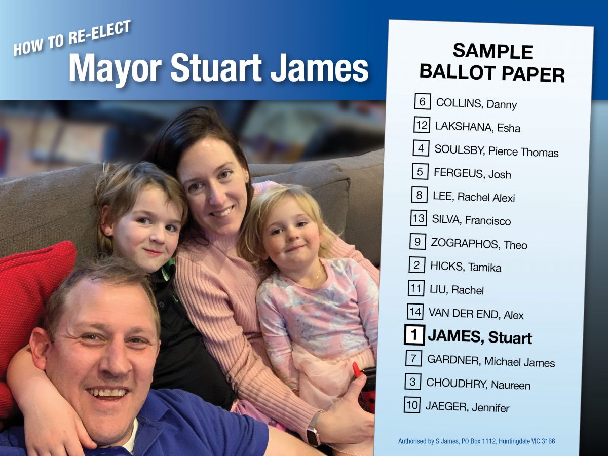 How to vote card – Cr Stuart James